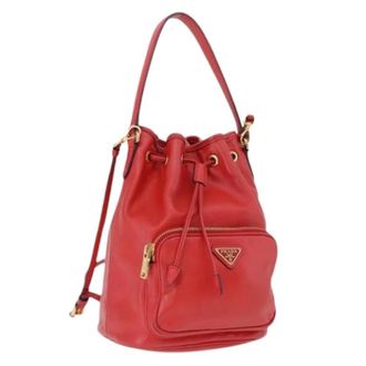 Prada Sac seau vintage Pre-owned - Femme - Pre-owned - Rouge - Taille: ONE Size