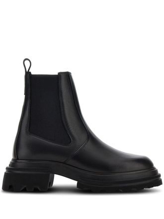 Hogan bottines chelsea en cuir - Noir