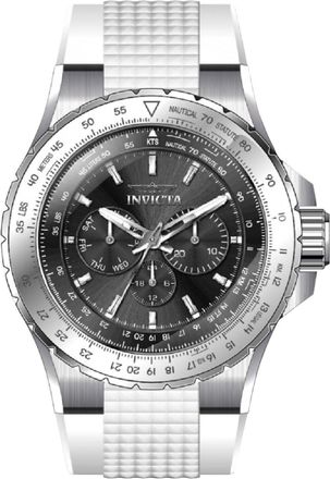 Invicta Aviator 50962 Herrenuhr - Quarzwerk - Edelstahl mit schwarzem Zifferblatt - 50 mm