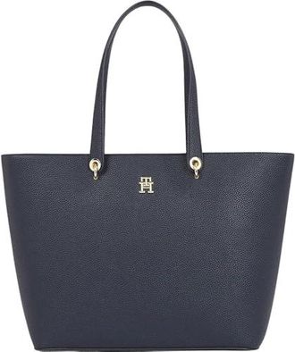 Tommy Hilfiger Cabas Sac Femme Emblem Grand, Bleu (Space Blue), Taille Unique