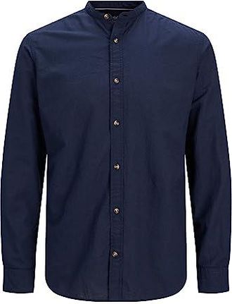 Jack & Jones JJESUMMER Band Shirt L/S S22 Noos Haut, Bleu Marine/Coupe Slim, XXL Homme