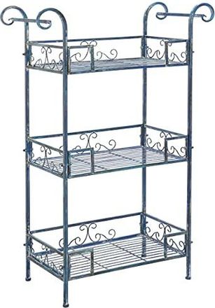 Safavieh Modern Metall Außenregal, Moosblau