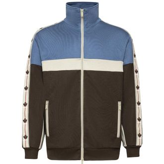 Dsquared2 Maple Leaf Tape Blue Track Jacket