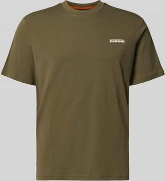 Napapijri Regular Fit T-Shirt mit Logo und Rundhalsausschnitt