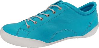 Andrea Conti Damen Schn&uuml;rschuh Leder Halbschuh Sneaker 0340559, Gr&ouml;&szlig;e:38 EU, Farbe:T&uuml;rkis