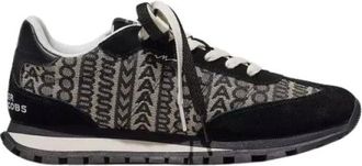 Marc Jacobs Femme, Chaussures, Noir, Taille: 40 EU Monogram Jogger Baskets