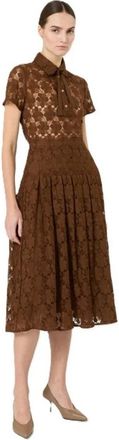 Max Mara Femme, Jupes, Brun, Taille: 42 FR Airone Midi Skirt
