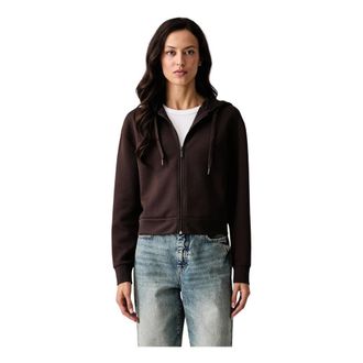 A|X Armani Exchange Icon Full-zip Sweat &agrave; capuche - Femme - Sweatshirts et sweats &agrave; capuche - Brun - Taille: 40 FR