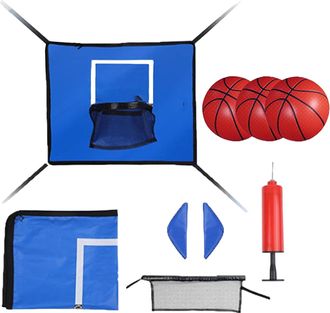 Generic Basketballreifen f&uuml;r Trampolin im Freien, Basketballring f&uuml;r Trampolin, Basketball-Set f&uuml;r Trampolin, wasserdicht, Trampolin-Zubeh&ouml;r, S Rand