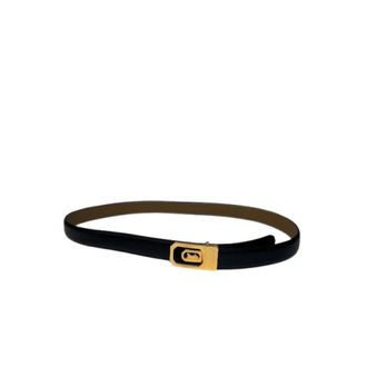 Celine Pre-owned Vintage Carriage Logo Belt - - Pre-owned - Damen - Schwarzk - ONE SIZE