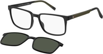 Tommy Hilfiger Homme, Accessoires, Noir, Taille: 55 MM Clip-On Optical Frame