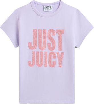Juicy Couture Damen Hilton T-Shirt, Pastel Lilac, Medium