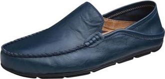 Generic Chaussures pour homme - Mocassins en cuir &agrave; enfiler - Chaussures de marche confortables &agrave; semelle souple - Grande taille - Chaussures d&eacute;contract&eacute;es l&eacute;