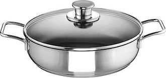 Schulte Ufer Schmorpfanne Green Life Edena, 32 cm, mit Glasdeckel