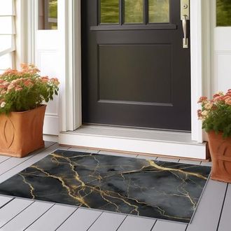 Generic Tapis Peinture &agrave; laquarelle, Luxe Discret, Moderne avec Dos Antid&eacute;rapant 60x150 cm Tapis Imprim&eacute; pour Entr&eacute;e, Couloir et Corridor,&agrave; Poils Courts, Doux