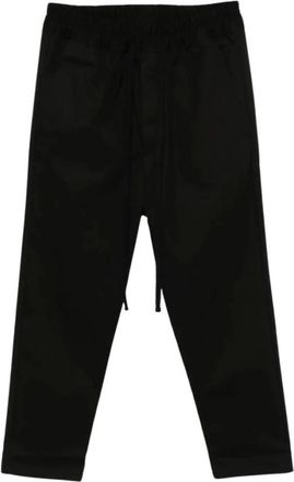 Thom Krom Homme, Pantalons, Noir, Taille: S Pantalon Cropped &Eacute;lastique &agrave; Entrejambe Bas