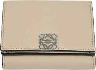 Loewe Femme, Accessoires, Beige, Taille: ONE Size Anagram Trifold Wallet