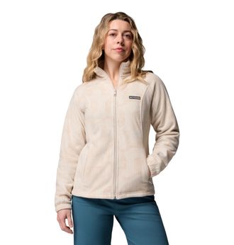 Columbia Benton Springs Jacke mit Rei&szlig;verschluss, Bedruckt, Au&szlig;enschicht Polyfleece, Slim Fit, auffallendes Design, praktische Eigenschaften - Damen