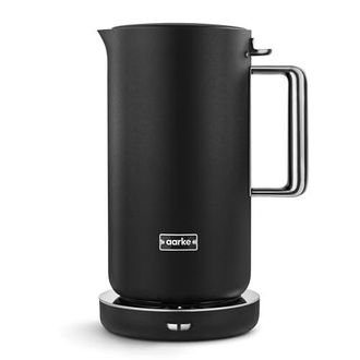 Aarke Aarke Bouilloire en acier inoxydable avec r&eacute;glages de temp&eacute;rature multiples, base pivotante &agrave; 360&deg;, fonctionnement silencieux et bec anti-goutte, capa