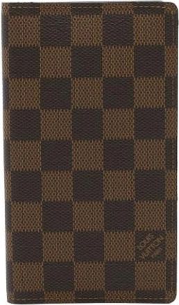 Louis Vuitton unisex, Pre-owned, Brun, Taille: ONE Size Portefeuille Home-Office en toile Pre-owned