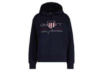 GANT Sweater Damen Sweatshirt Baumwolle Archive Shield Hoodie