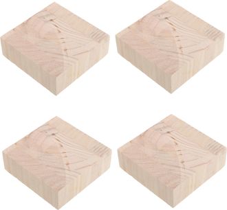 DOITOOL 4 St&uuml;ck Holzm&ouml;bel erh&ouml;her Robuste Stuhl Tischbeine erh&ouml;hung Kratzfeste Fu&szlig;schutz Pads f&uuml;r Bett Sofa Schreibtisch Verbesserte Sitz Arbeitsh&ouml;he Stapelba