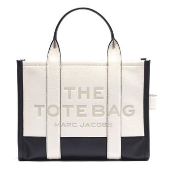 Marc Jacobs Femme, Sacs, Blanc, Taille: ONE Size Colourblock Leather Medium Tote