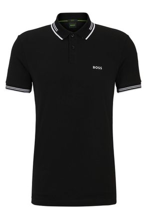 BOSS Herren Paul Polo, Black1, 3XL EU