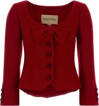 Valentino Garavani Femme, Vestes, Rouge, Taille: 38 FR Blazers