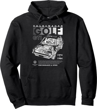 Volkswagen Golf GTI Mk1 Leistung und Geschwindigkeit Pullover Hoodie