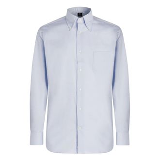 Boggi Milano Homme, Chemises, Bleu, Taille: L Chemise en coton pinpoint Regular Fit