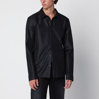 Gucci Hemd in Schwarz aus Seide und Baumwolle