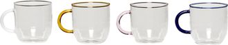 Hübsch Tasses en verre - Set de 4 Hübsch