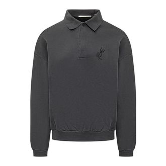 Fear of God Besticktes klassisches Polo-Sweatshirt - - Tops - Herren - Grau - XS