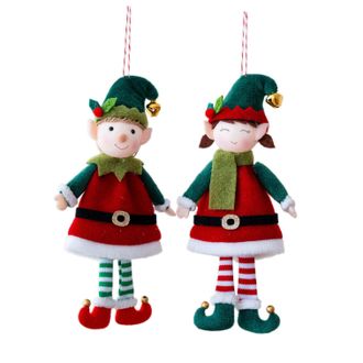 SOLUSTRE 2stücke Weicher Elfen Plüschfiguren Als Winterliche Weihnachtsdeko Und Geschenkidee Für Erwachsene