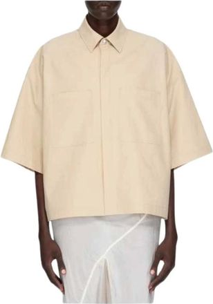 Rick Owens Femme, Blouses et Chemises, Beige, Taille: 34 FR Tommy Shirt