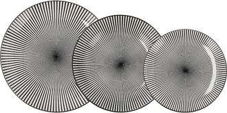 Quid Miami modernes Kombiservice aus Porzellan für 6 Personen (18-teilig) | Speiseteller, Suppenteller, Dessertteller