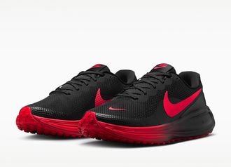 Nike Laufschuh NIKE Revolution 8, Herren, Gr. 42,5, schwarz, rot orbit, university rot, Synthetik, Textil, Schuhe Laufschuh, Topseller