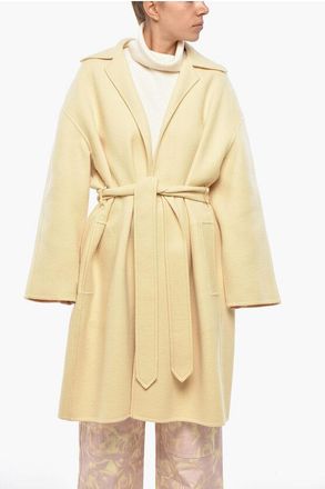 Burberry Pure Cashmere Coat with Belt Größe 38