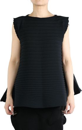 Pleats Please Issey Miyake Bounce Knit blouse - Schwarz
