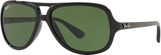 Ray-Ban Rb4162 Sonnenbrillen Schwarz Fassung Gr&uuml;n Glas Polarisiert 59-15