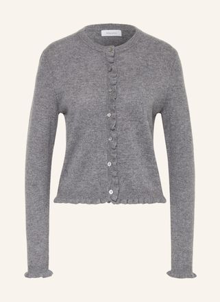 Darling Harbour Darling Harbour Strickjacke Aus Cashmere Mit R&uuml;schen grau