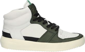 Blackstone DWAYNE - YG02 OFF WHITE GREEN - HIGH SNEAKER