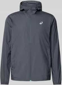 Asics Windbreaker mit Logo-Print und Kapuze