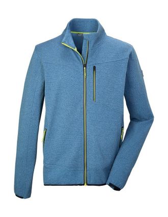 Killtec Strickjacke KOS 40 MN FLX JCKT Sportliche Herrenjacke mit farbigen Zippern und Kinnschutz