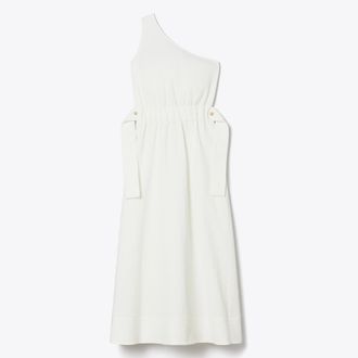 Tory Burch Damen Einschultriges Baumwollkleid mit G&uuml;rtel