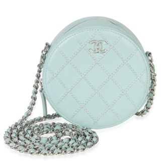 Chanel Ultimate Stitch Lambskin Round Clutch On Chain