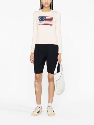 Polo Ralph Lauren Womens Sweater White Cotton