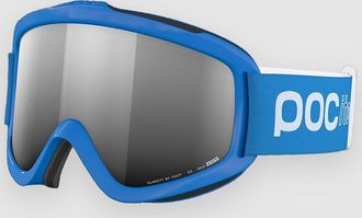 Poc Pocito Iris Fluorescent Blue Goggle partly sunny silver