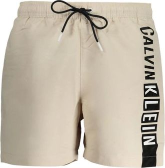 Calvin Klein Homme, Maillots de bain, Beige, Taille: S Boxer de bain mi-long